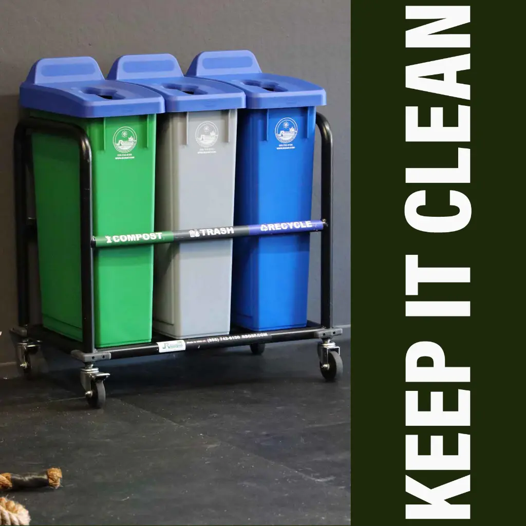 TR100 WASTE CART | ROPEFLEX - Strength & Conditioning Equipment